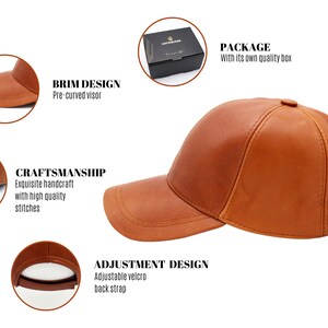 Pale Pink Leather Baseball Cap, Hatsquare Baseball Cap, Woman Leather ...