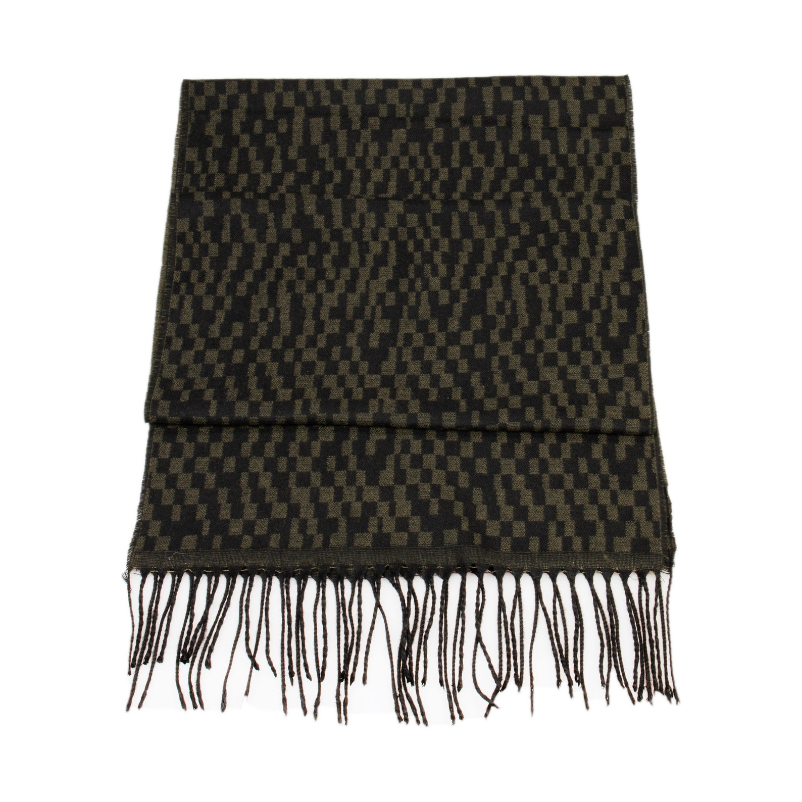 Dark Green Pixel Pattern Wool Men Scarf Suit Scarf Scarves - Etsy