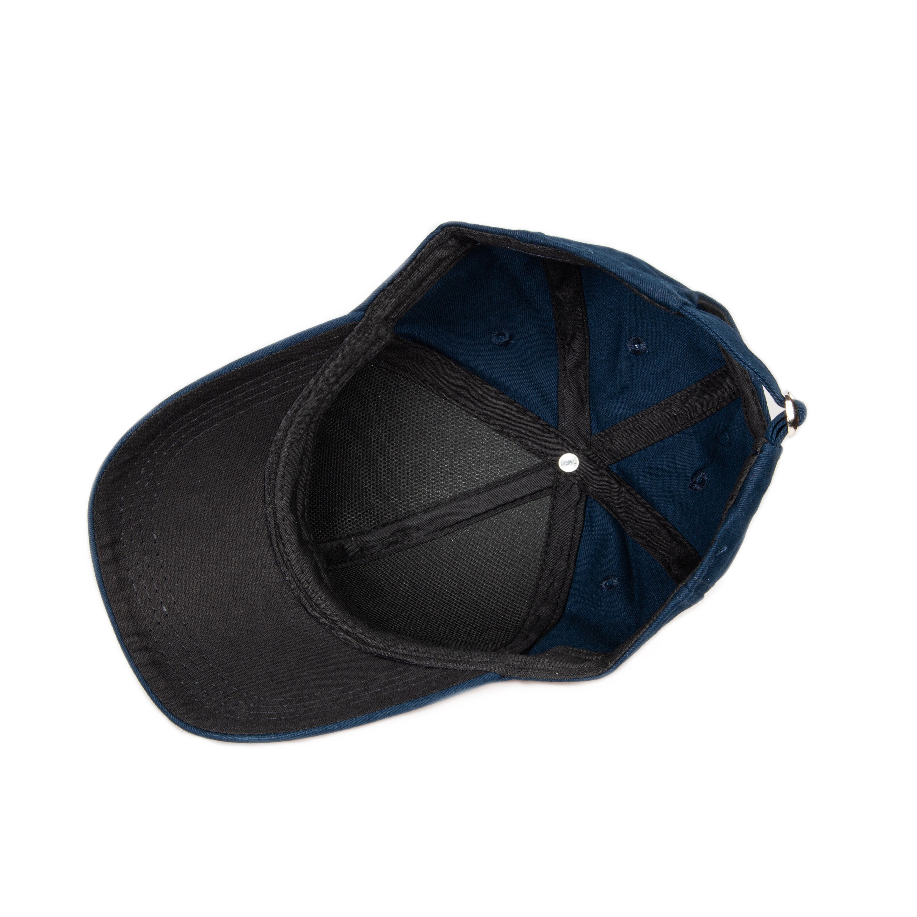 Dark Blue Cotton Fabric Baseball Cap, Hatsquare Baseball Hat, Men ...