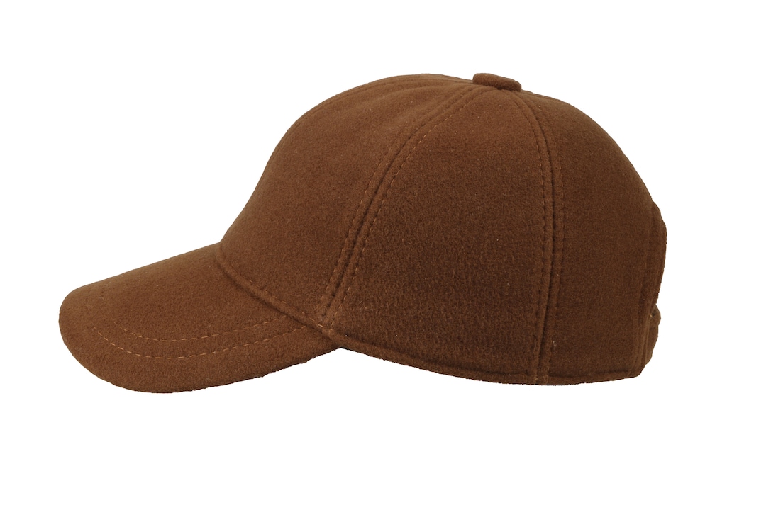Brown Wool Blend Baseball Hat, Hatsquare Baseball Cap, Winter Hat, Warm ...