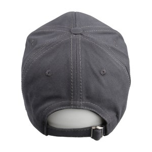 Dark Gray Cotton Fabric Classic Baseball Cap, Hatsquare 6 Panel ...