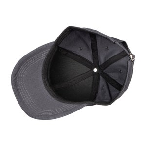 Dark Gray Cotton Fabric Baseball Cap, Hatsquare Baseball Hat, Men ...