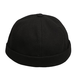 Black Cotton Docker Hat, Summer Man Beanie Cap, Hatsquare Sailor ...