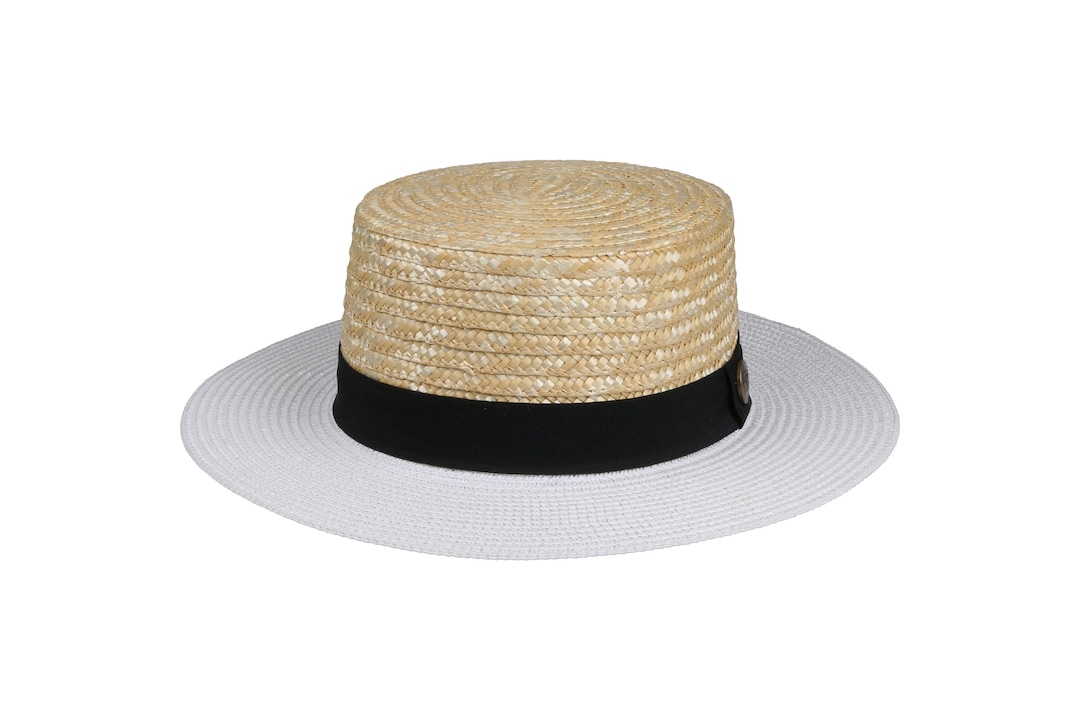 White Straw Boater Hat, Summer Men Women Fedora Hat, Hatsquare Bolero ...