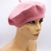 Pink French Beret , Painters Hat, Women Felt Beret, Women Winter Hat ...