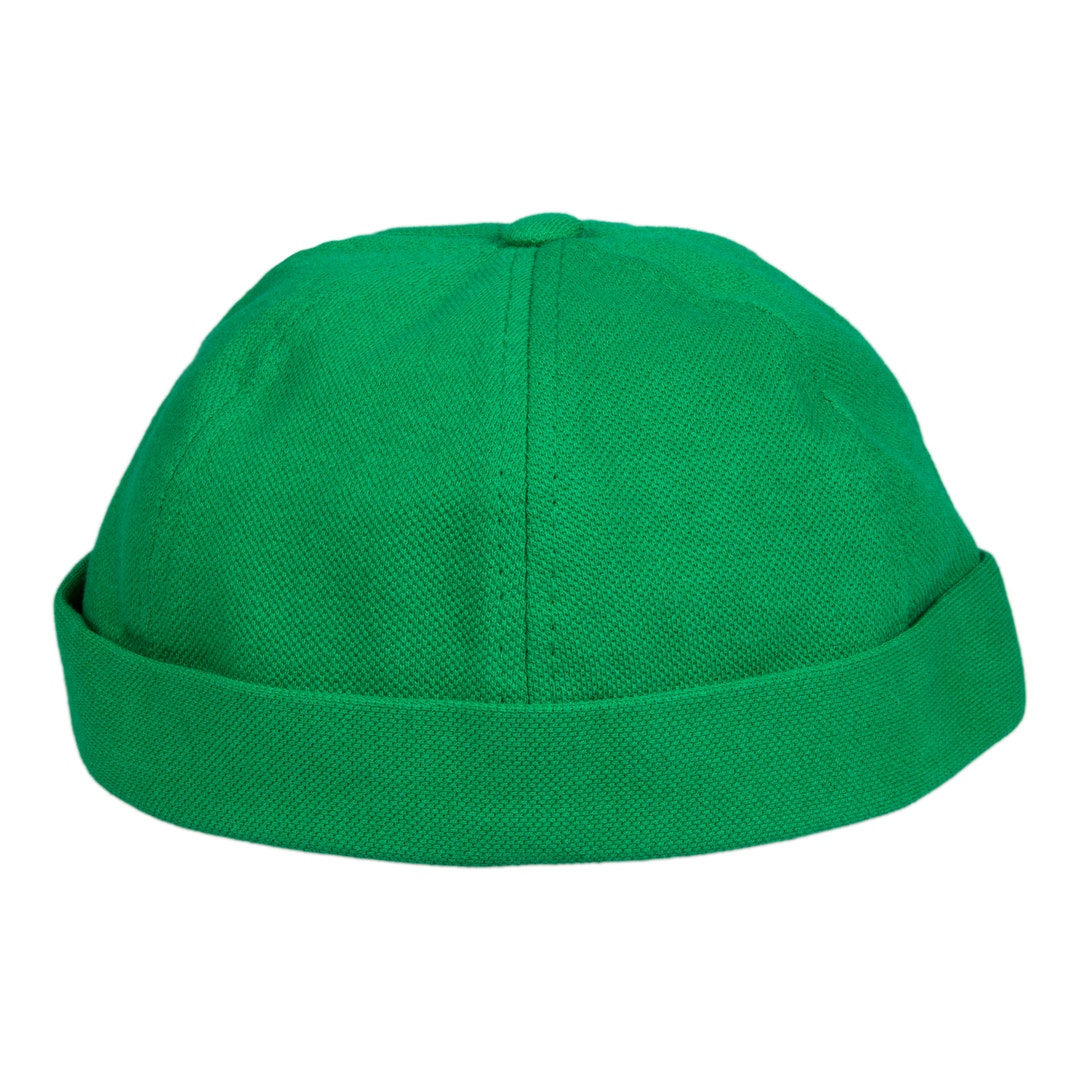 Green Cotton Docker Hat, Summer Man Beanie Cap, Sailor Military ...