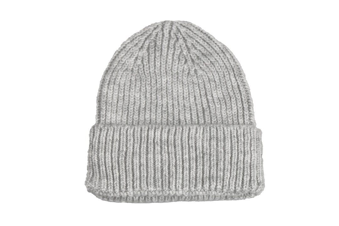 Light Gray Unisex Seamless Beanie Cap Acrylic Beanie - Etsy