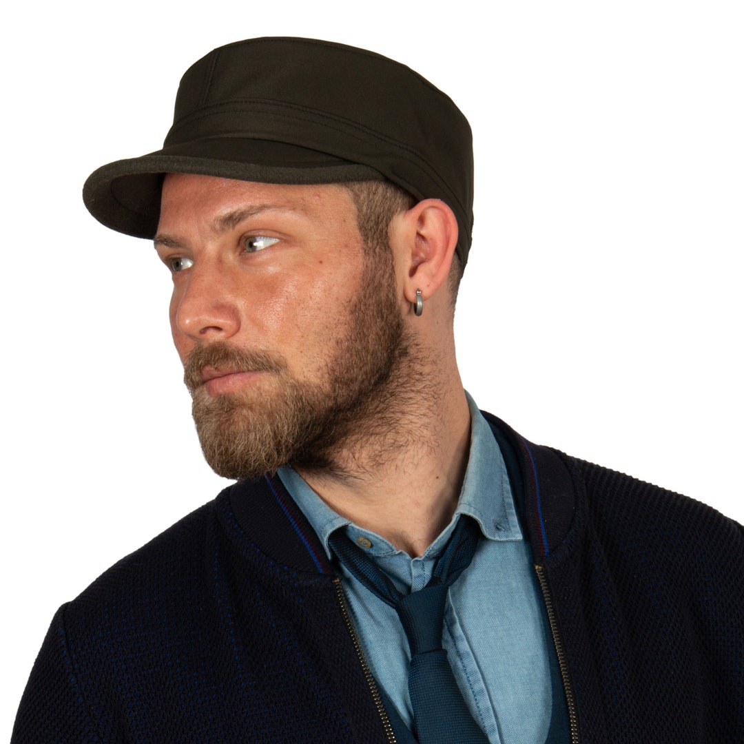 Dark Green Water Resistant Military Cap, Army Style Hat, Hatsquare ...