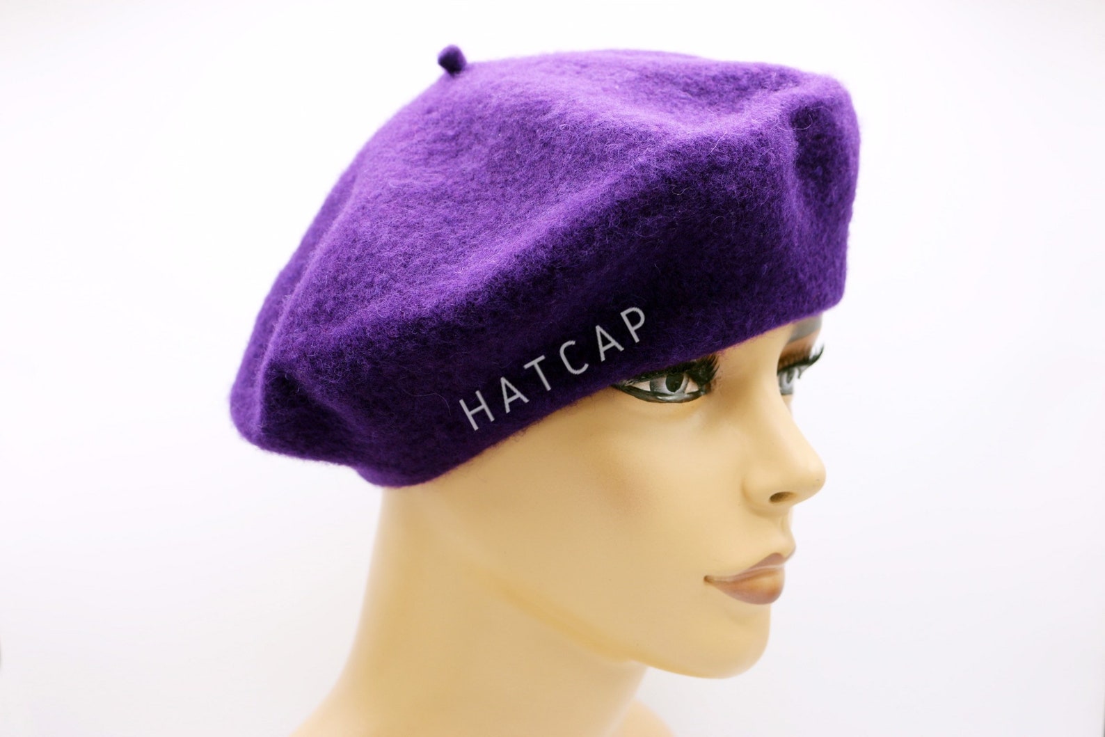Purple French Beret Painters Hat Women Felt Beret Women - Etsy