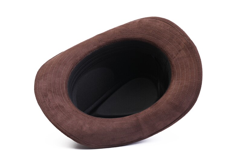 Dark Brown Cowboy Hat, Winter Men Hat, Fedora Hats, Western Style ...