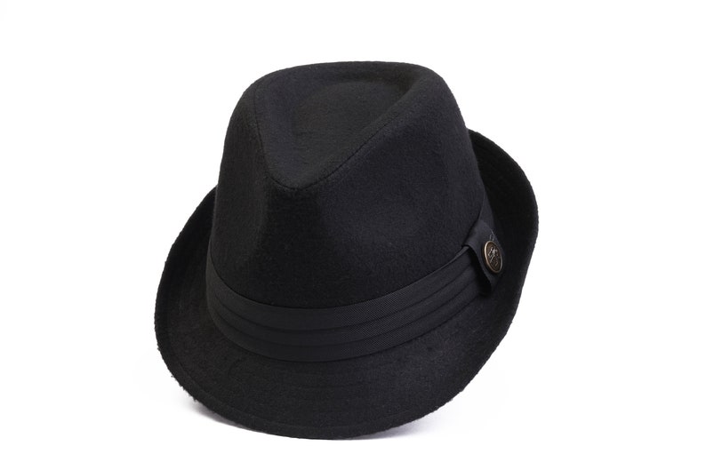 Brown Tweed Fedora Polar Fleece Hat, Hatsquare Women Winter Hat, Stiff ...