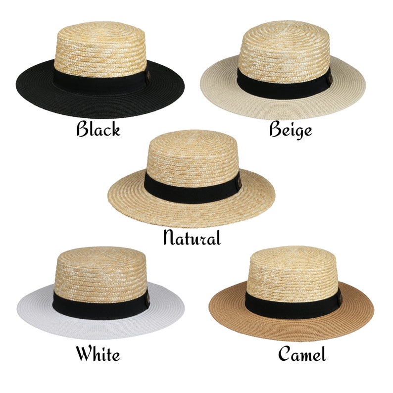 Straw Boater Hat, Summer Men Women Fedora Hat, Hatsquare Bolero Hat ...