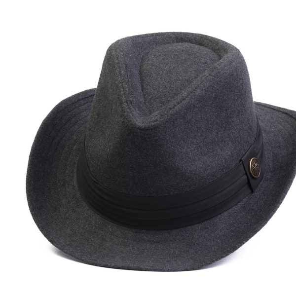 Dark Gray Cowboy Hat - Etsy