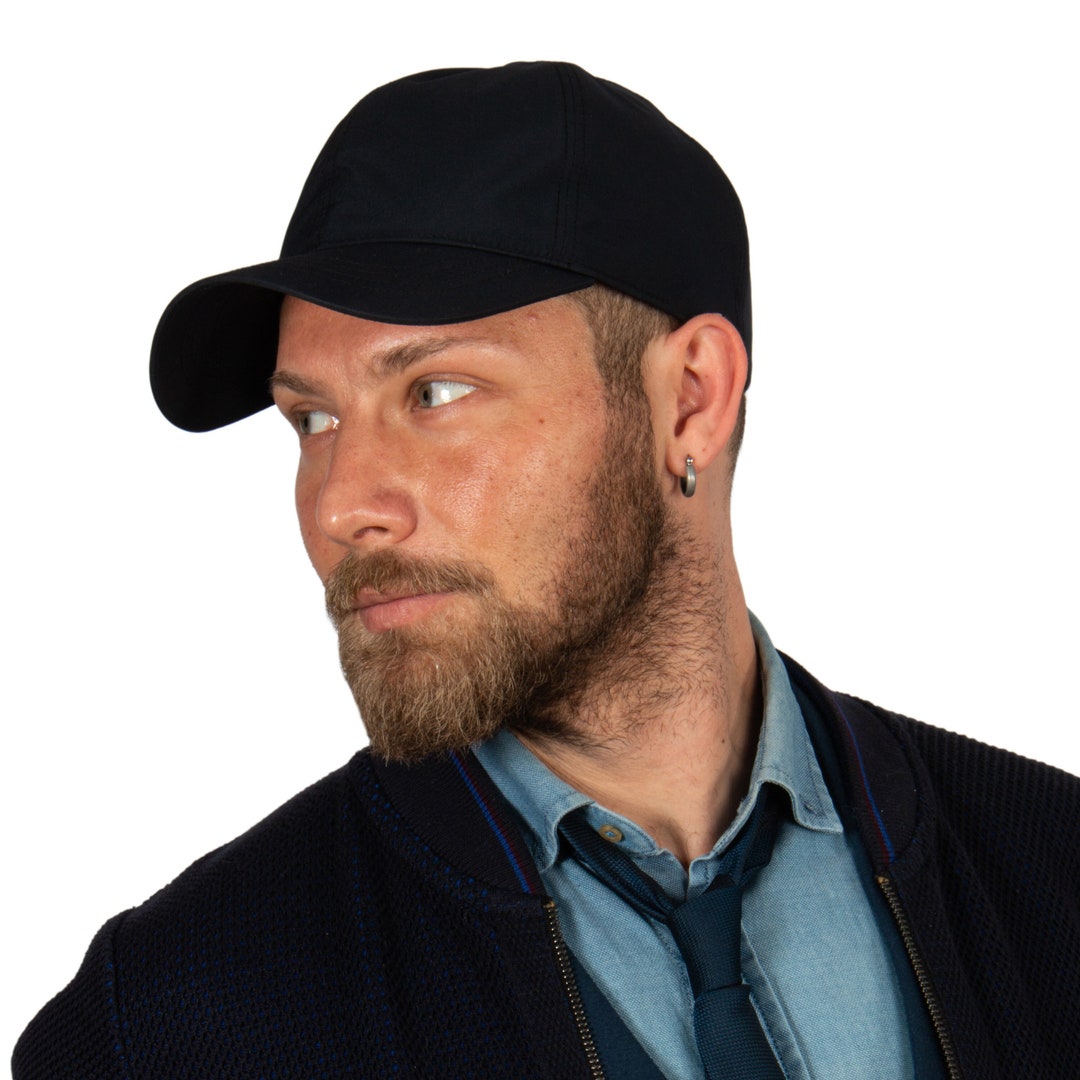 Dark Blue Water Resistant Ultra Light Baseball Hat, Men Baseball Cap ...