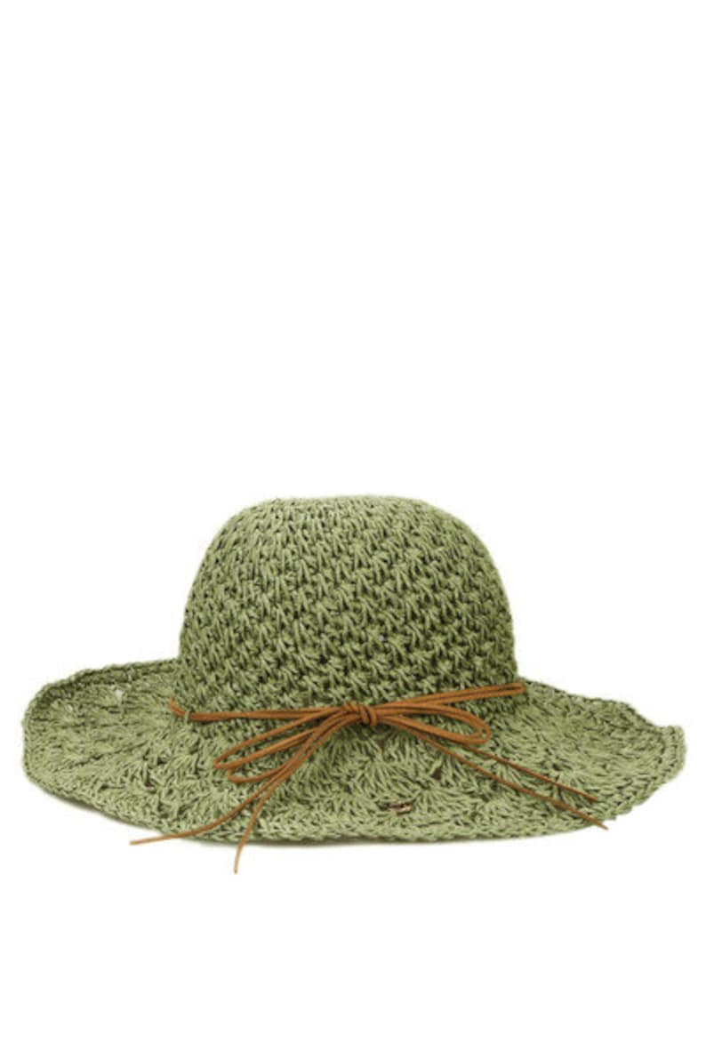 Sage Green Summer Lace Style Wide Brim Straw Hat Holiday Hat - Etsy
