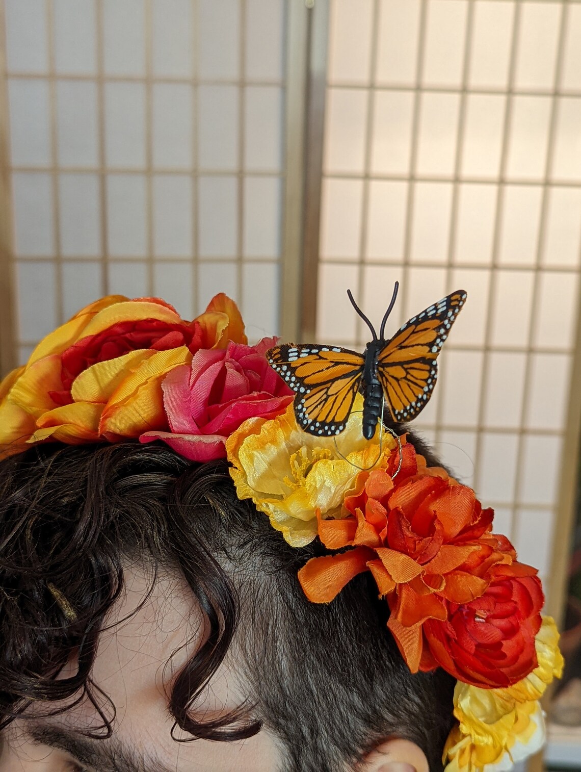 Flutterby - Flower Crown, Butterfly Fairy Circlet, Artificial Flower ...