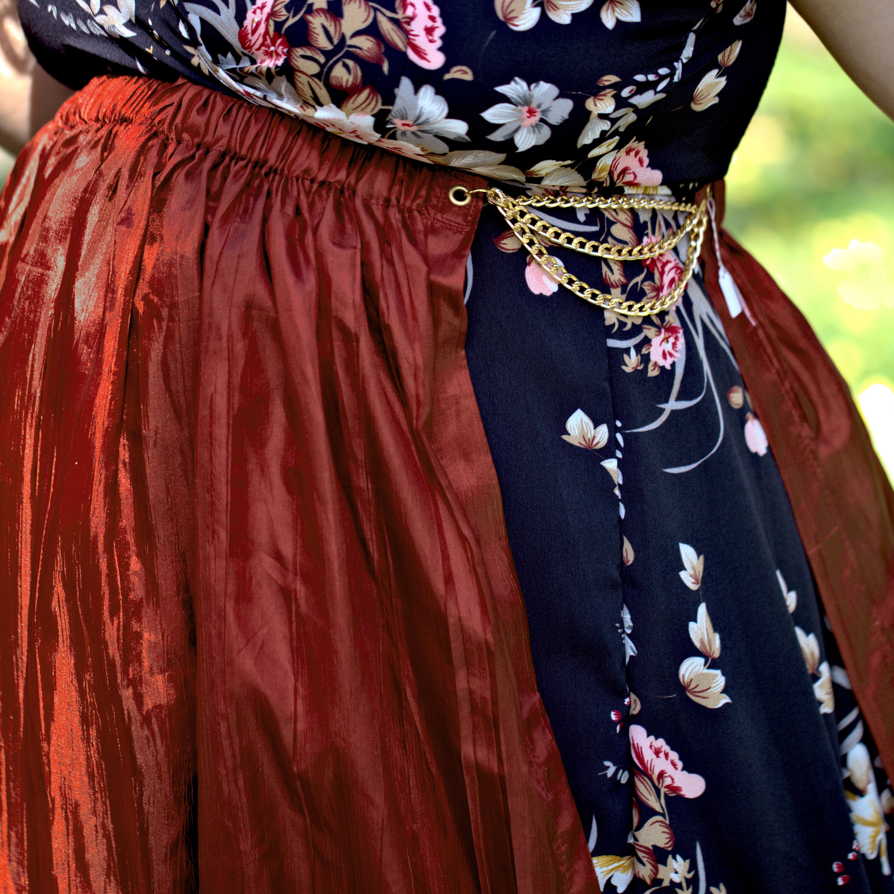 Witch Style Split Leg Skirt With Chain, Cute Fairy Style Costume ...