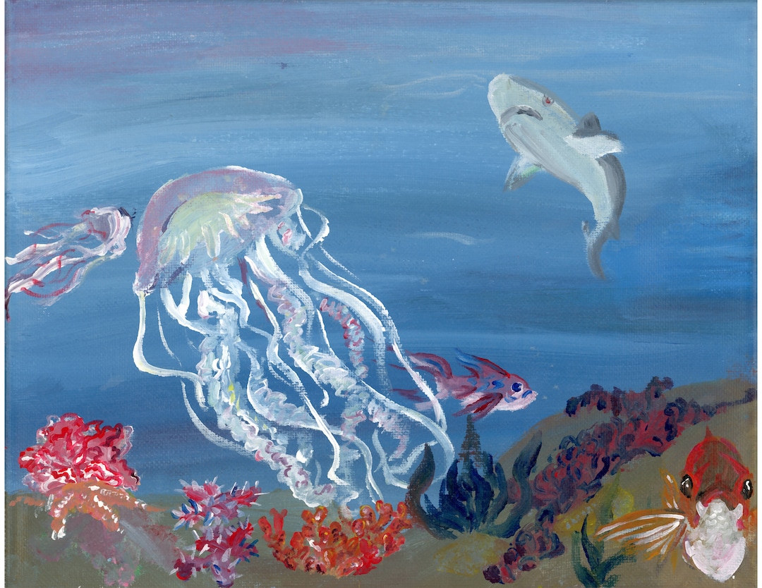 Oceanography, Fine Art Print, Ocean Art, Holographic Art, Art Postcard ...