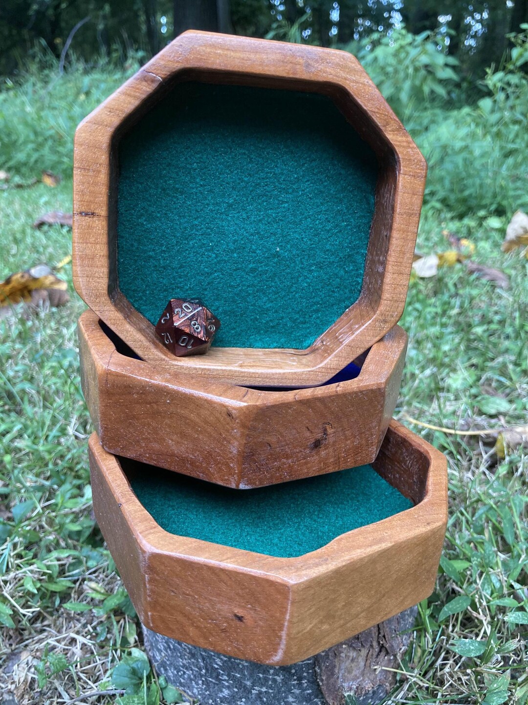 Mini Dice Rolling Tray, Handmade Art for D&D, Board Games, MTG and ...