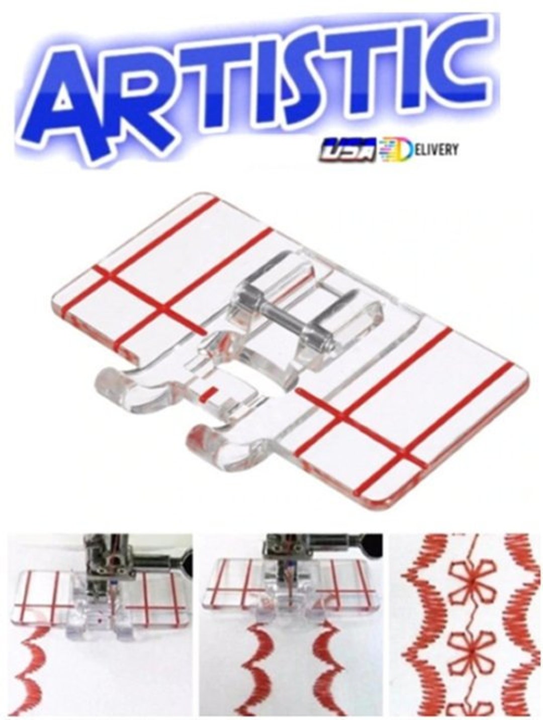 Parallel Sewing Machine Straight Seam Stitching Presser Foots Cloth ...