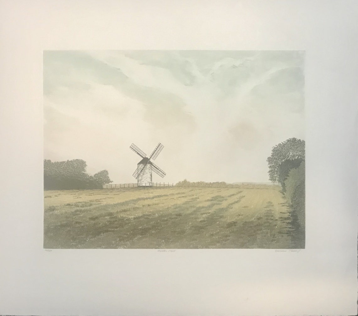 Limited Edition Deckle Edge Color Etching by Artist Barbara Munns - Etsy