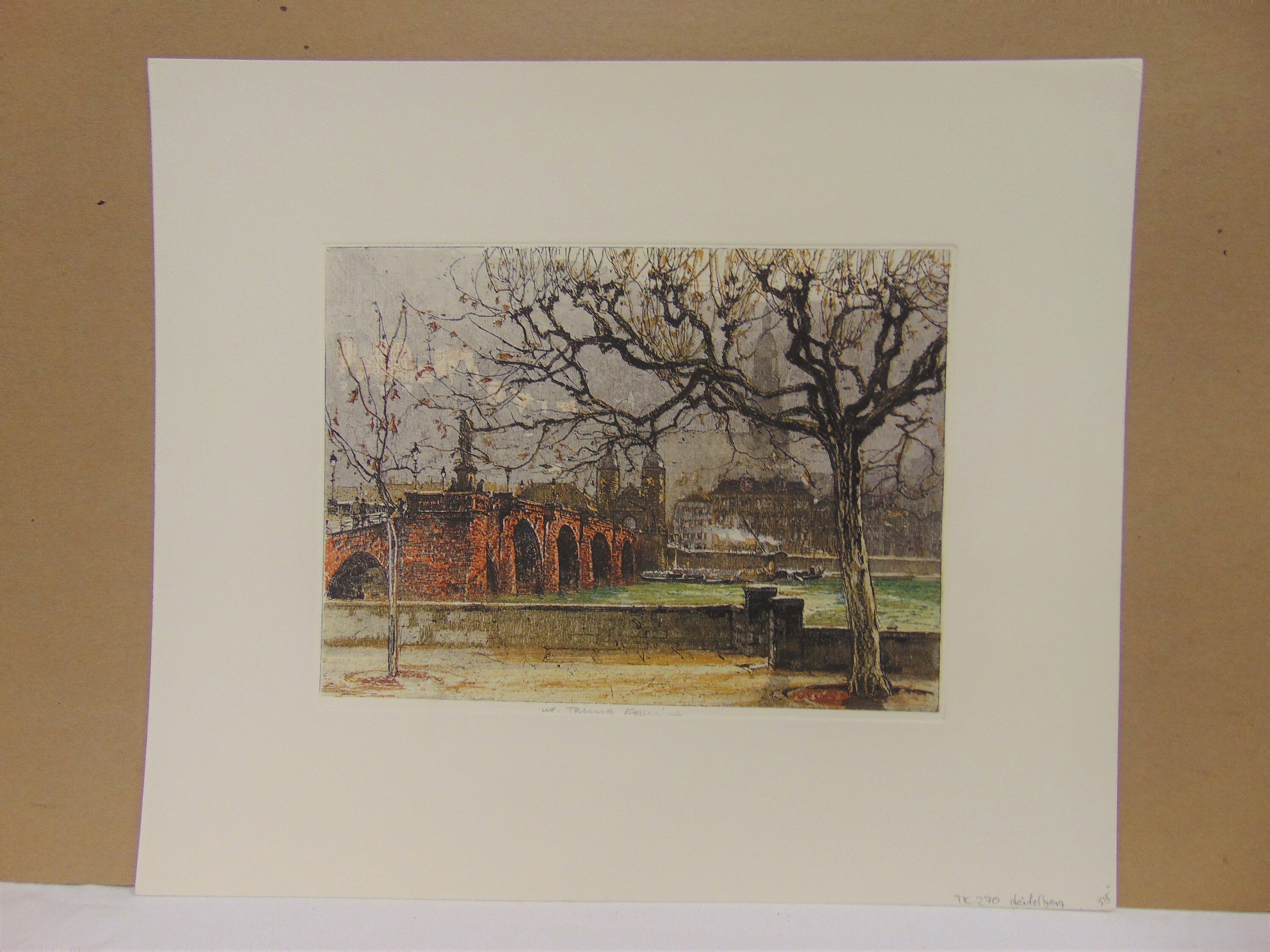 Heidelberg Color Etching by Tanna Kasimir Hoernes - Etsy