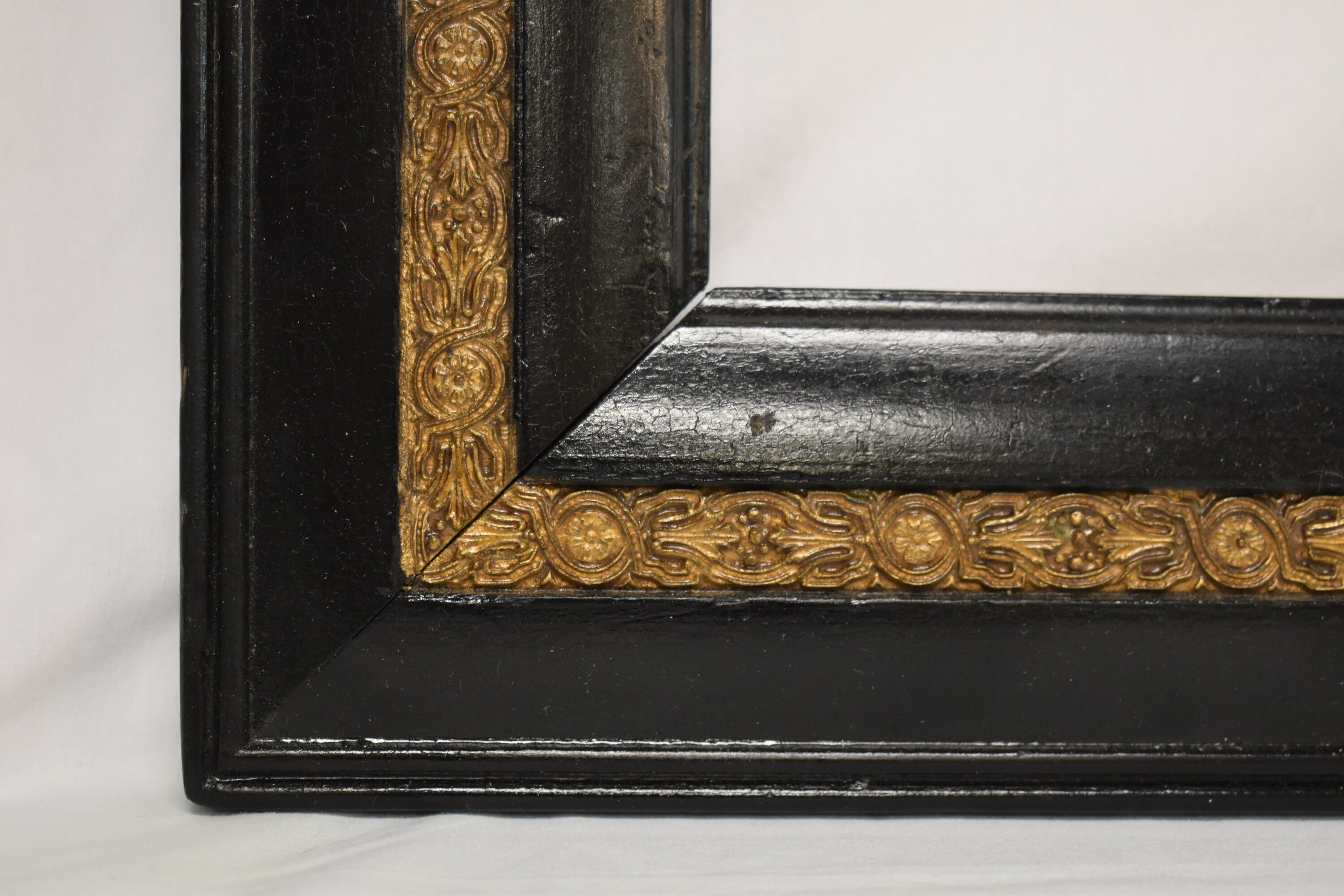 Black Frame With Antique Gold Floral Inset - Etsy