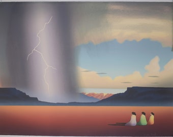 R.C. Gorman Exhibition Poster, Muirhead Gallery 1978, Navajo Woman ...