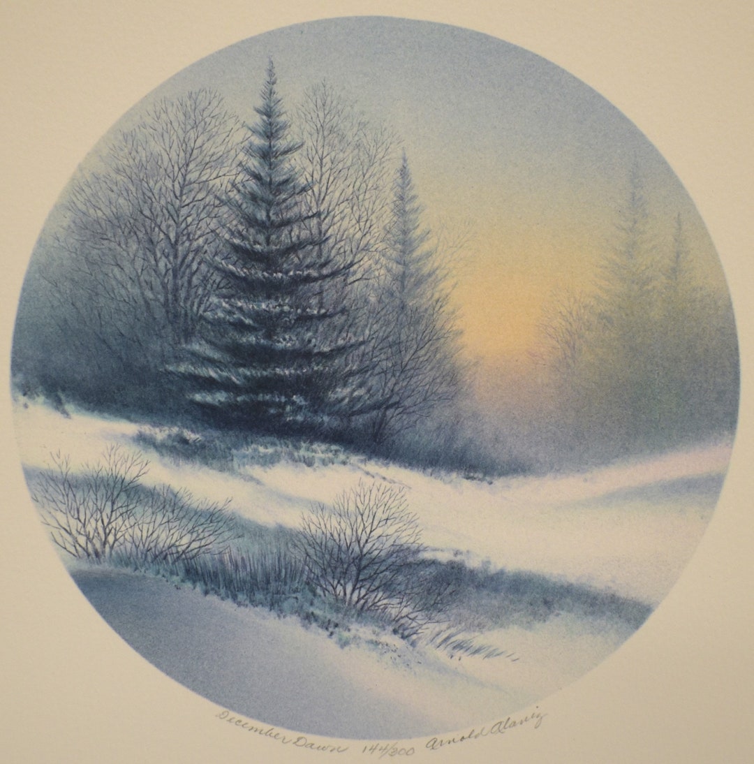 December Dawn Limited Edition Lithograph by Arnold Alaniz - Etsy