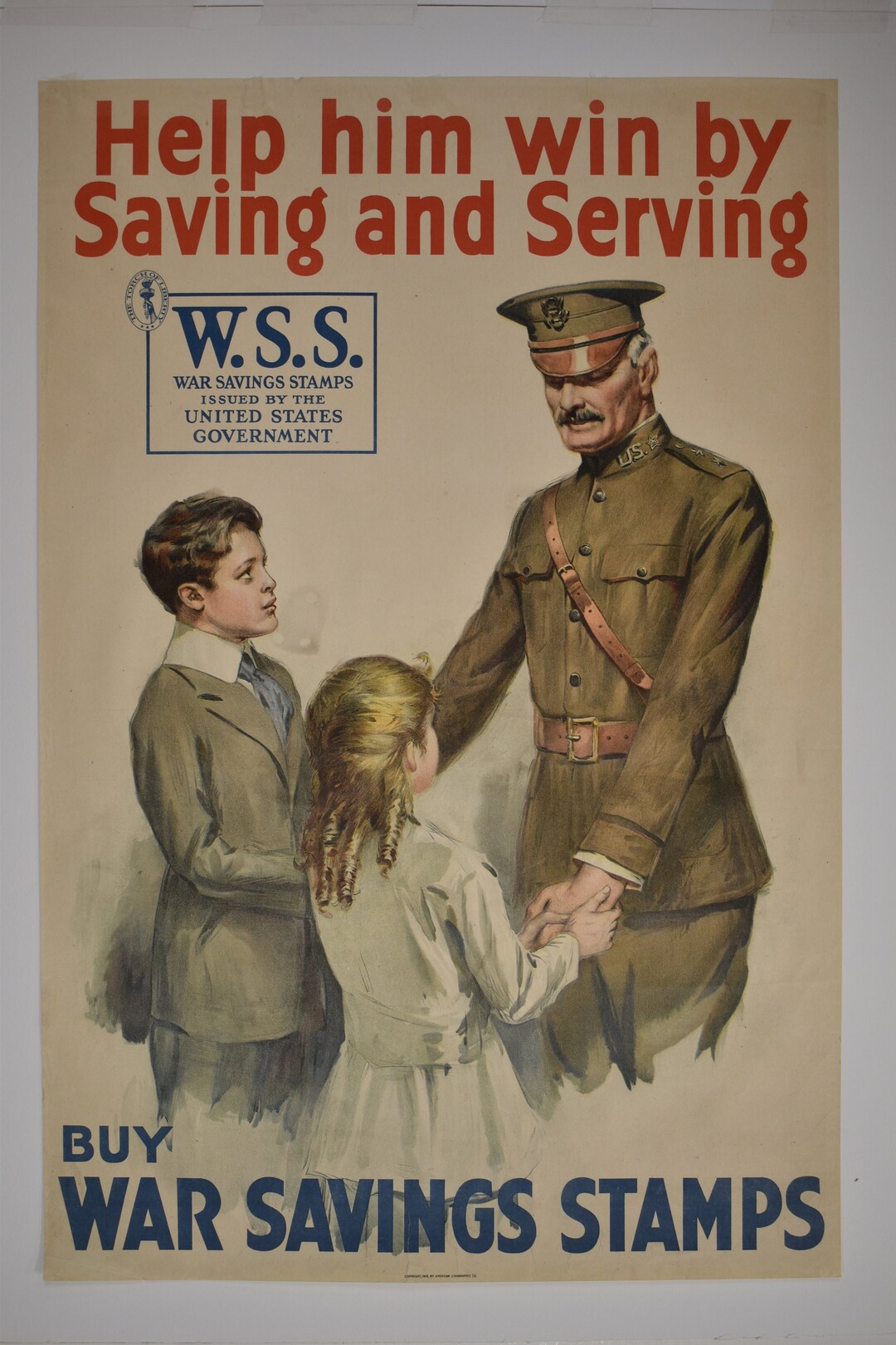 Help Him Win by Saving and Serving Buy War Savings Stamps WW1 Poster - Etsy