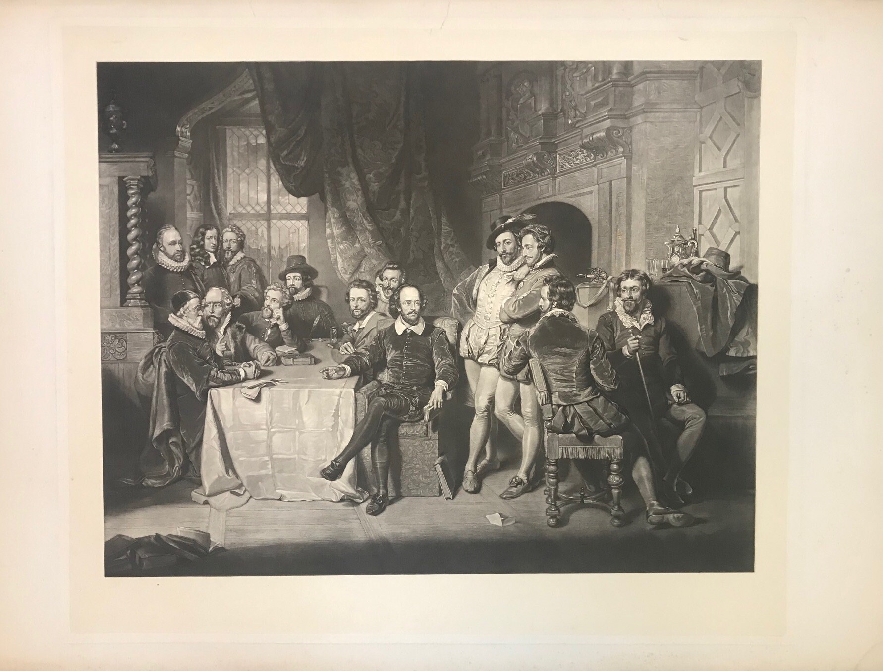 Shakespeare and His Contemporaries at the Mermaid Tavern - Antique ...