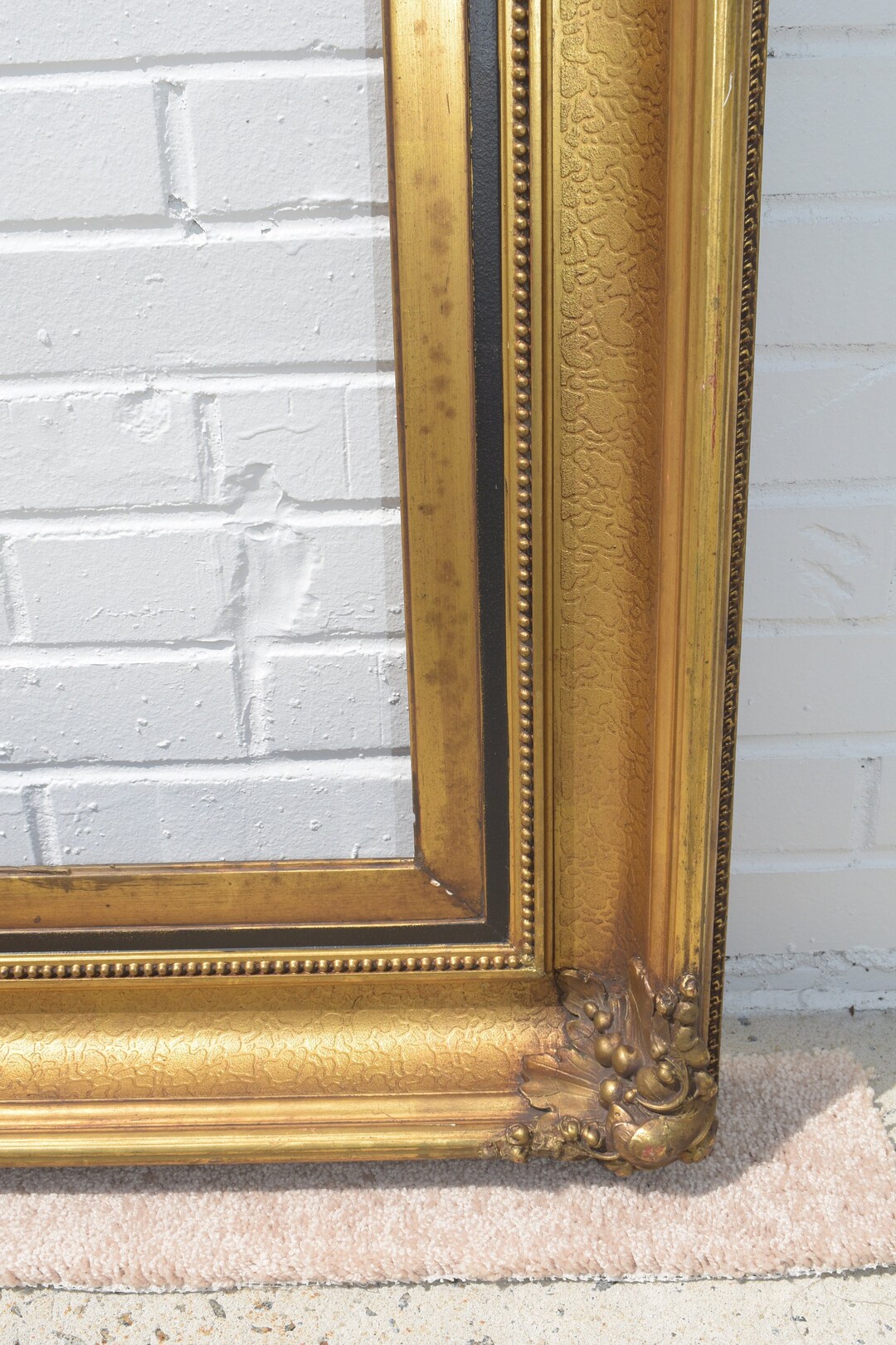 Large Antique Finished Corner Frame Gold and Black - Etsy
