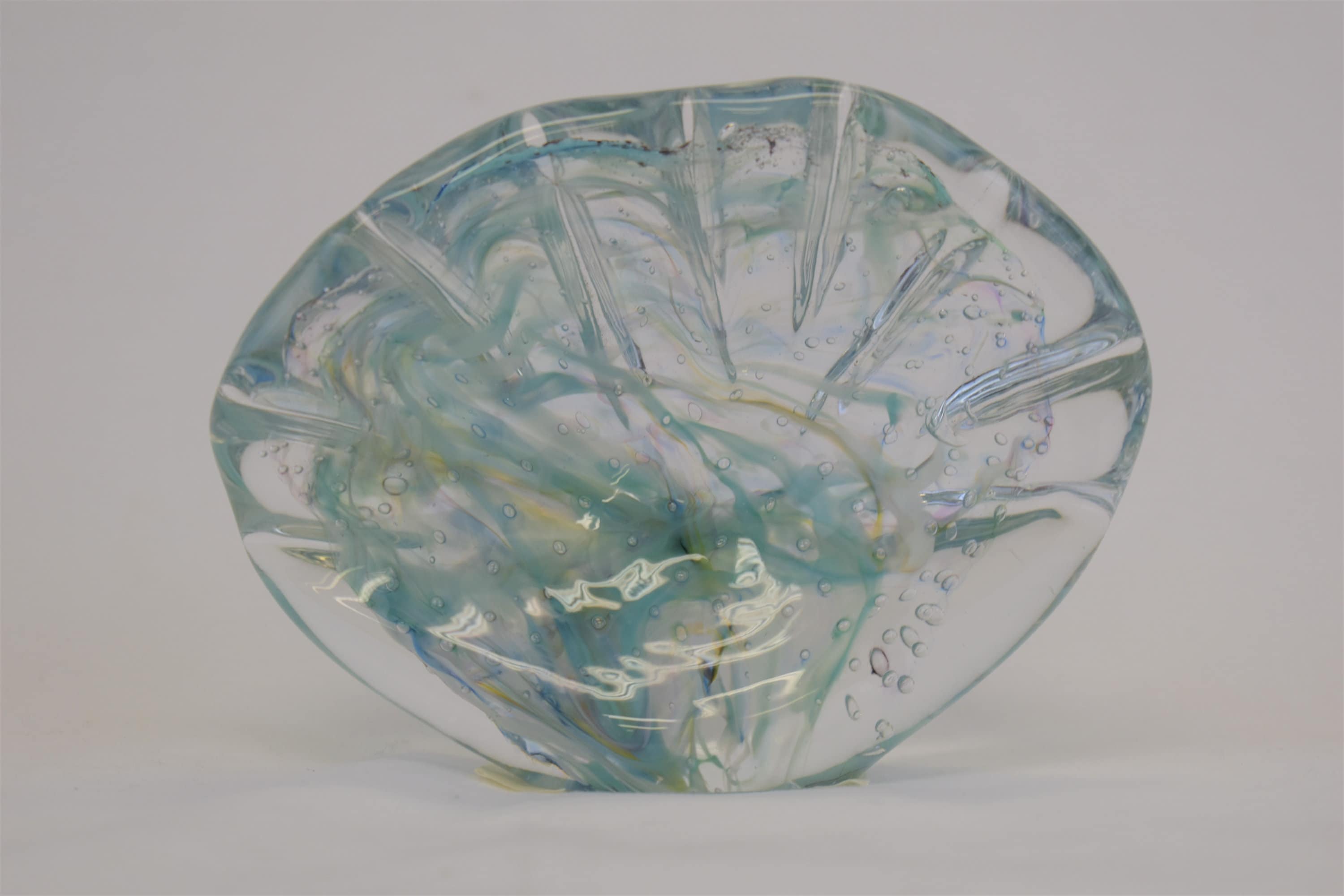 Hand Blown Glass Seashell Sculpture - Etsy
