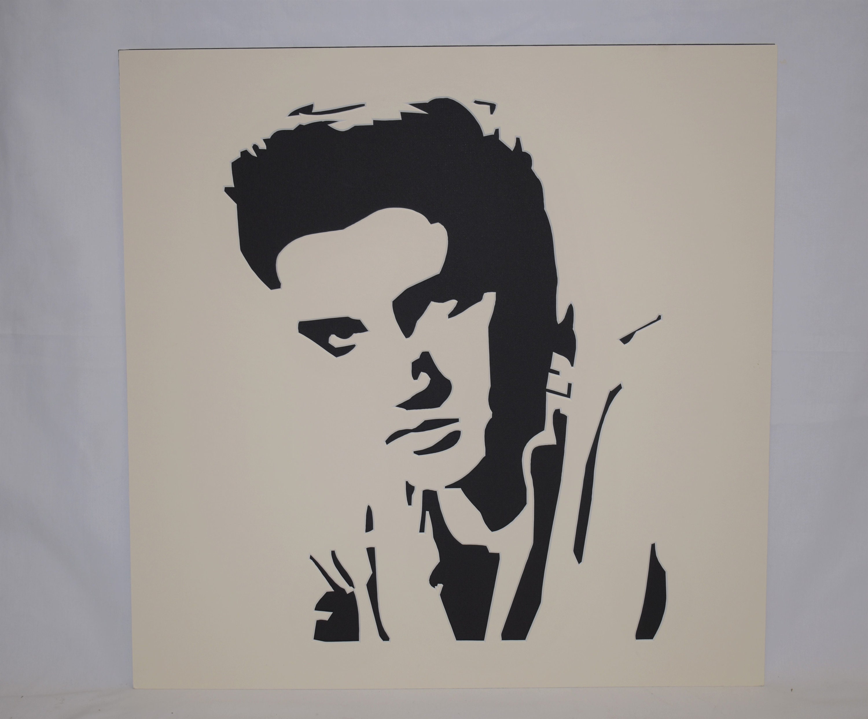 Unique Elvis Presley Cut Out Stencil Art - Etsy