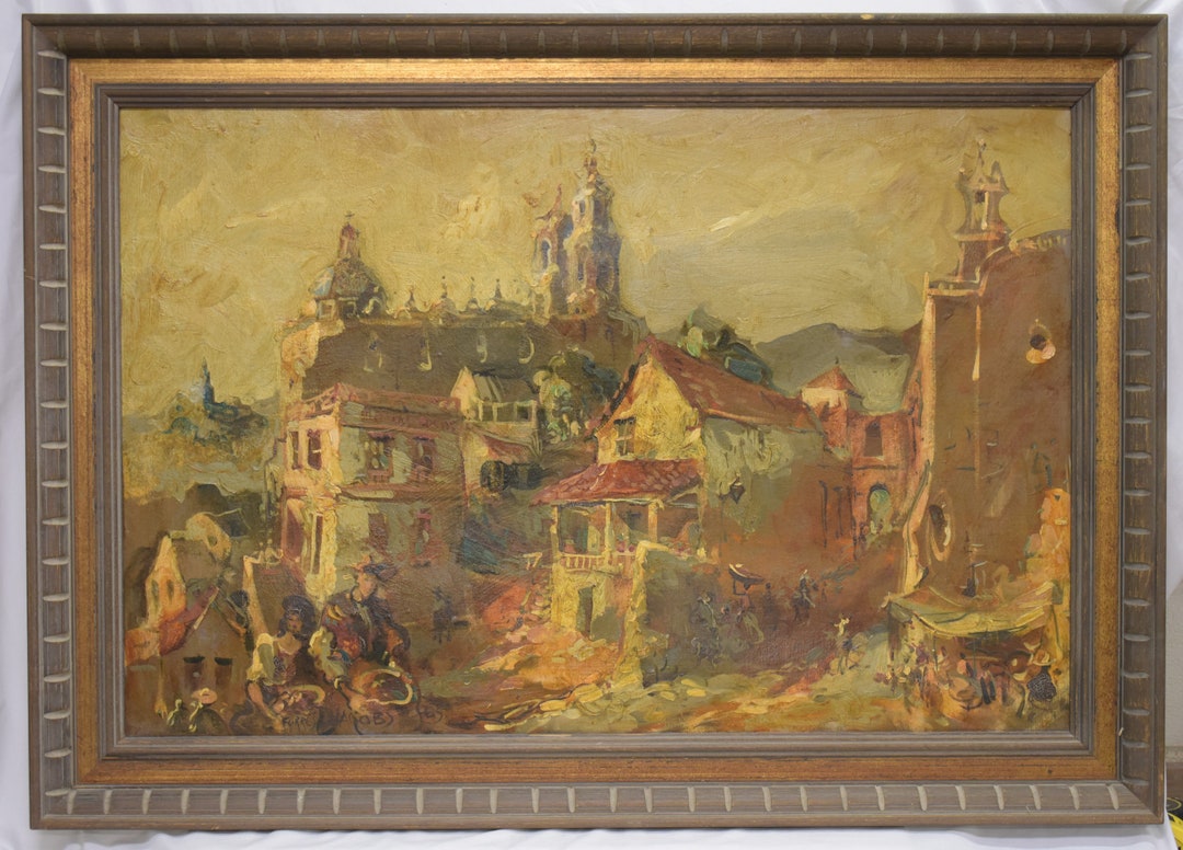 Taxco Framed Oil on Canvas Painting by Forrest Jacobs, Signed - Etsy
