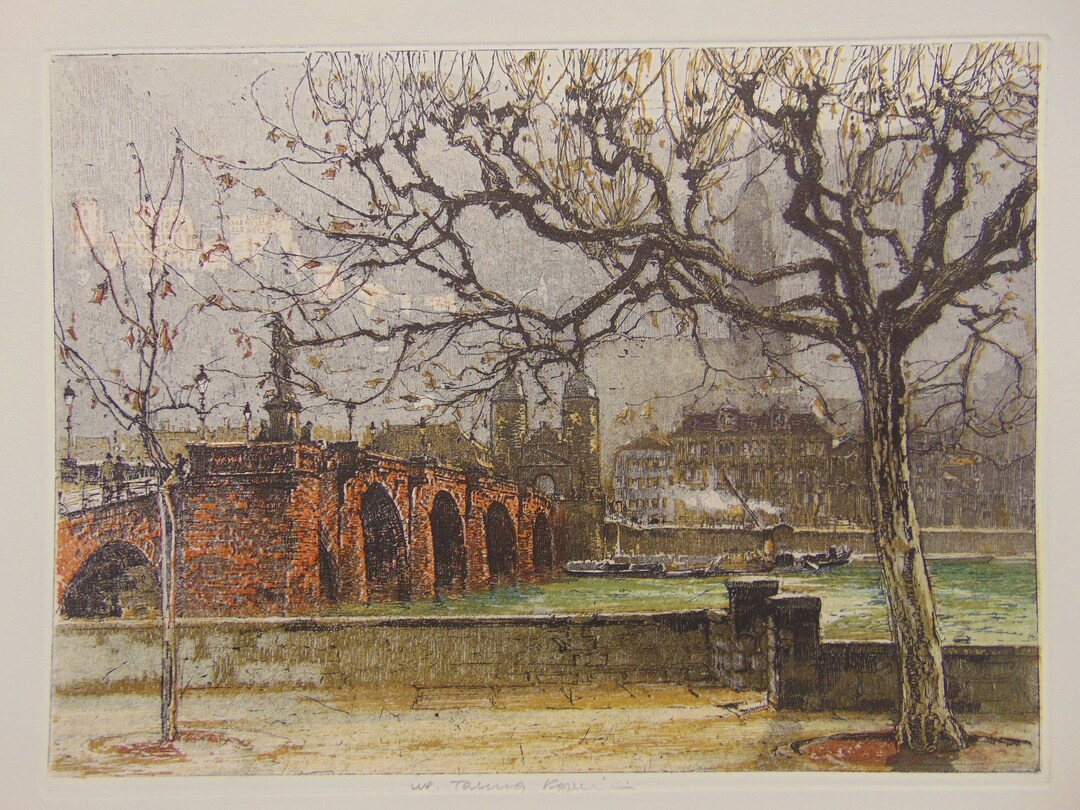 Heidelberg Color Etching by Tanna Kasimir Hoernes - Etsy