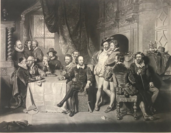 Shakespeare and his Contemporaries at the Mermaid Tavern | Etsy