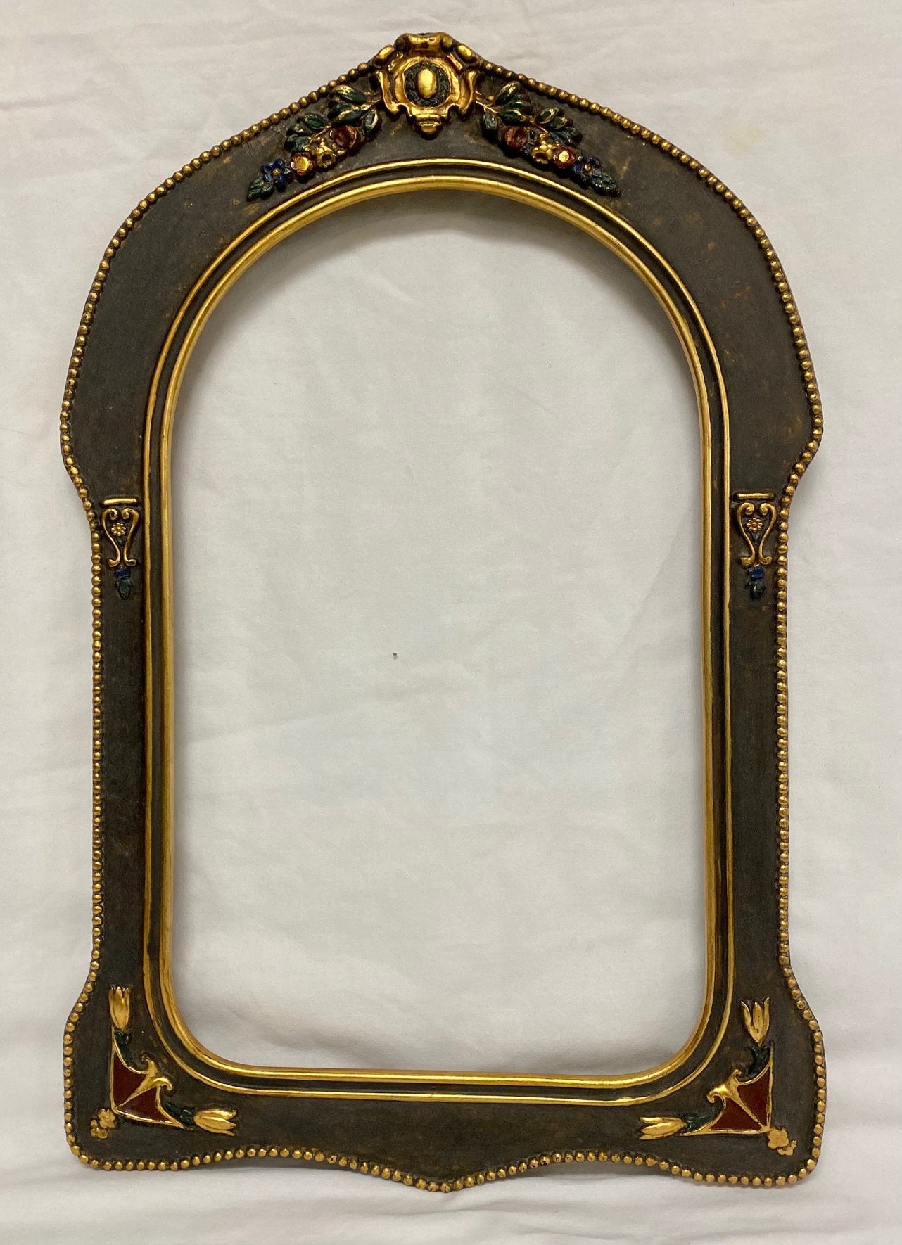 Restored Antique Curved Top/cathedral Frame - Fits 10" X 16" - Etsy