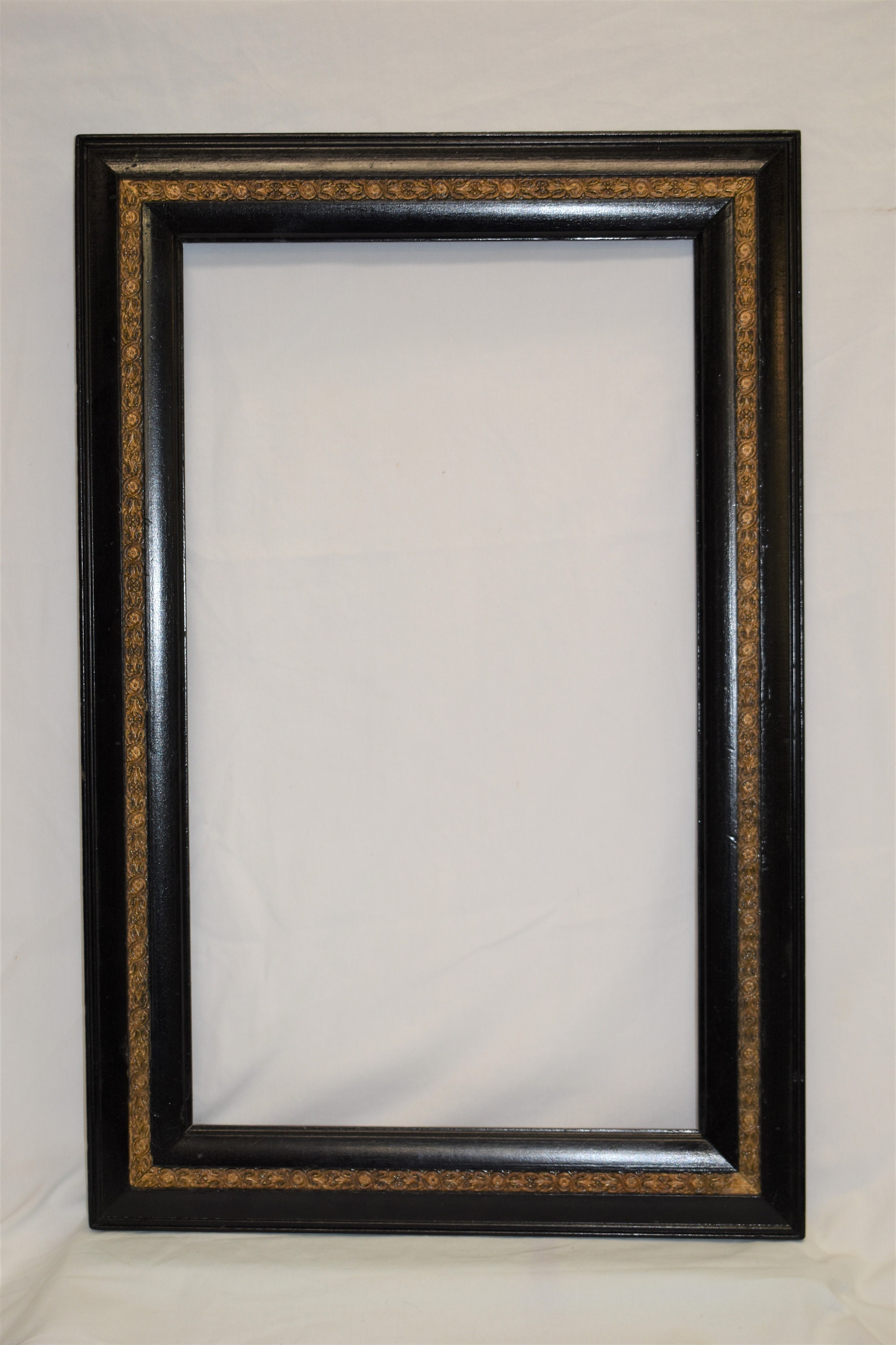 Black Frame With Antique Gold Floral Inset - Etsy