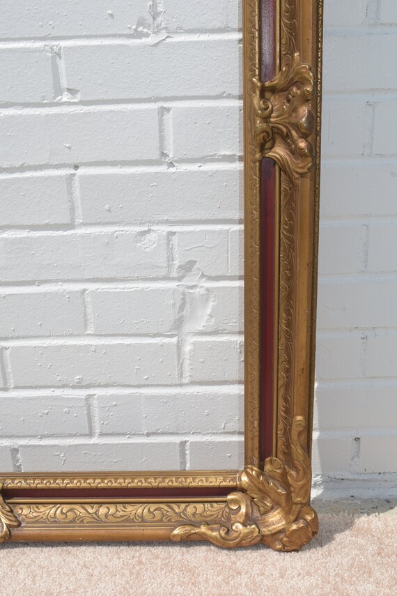 Antique Finished Corner Frame Gold and Red - Etsy