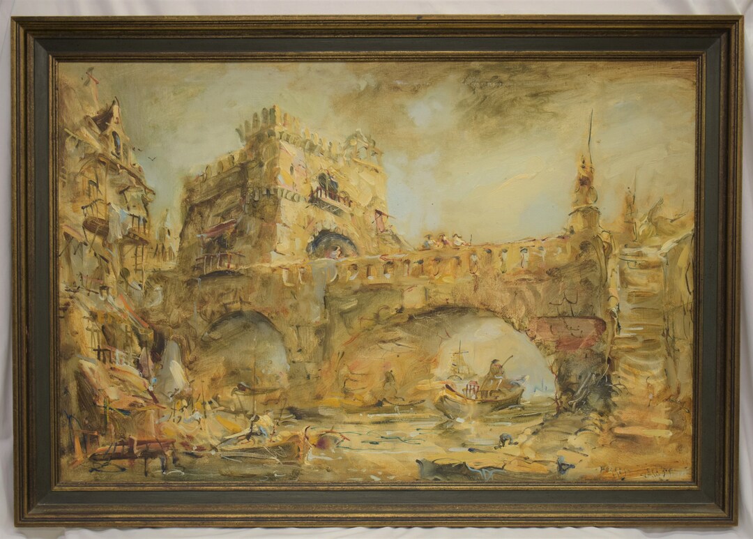 The Bridge Oil on Canvas Painting by Forrest Jacobs - Etsy