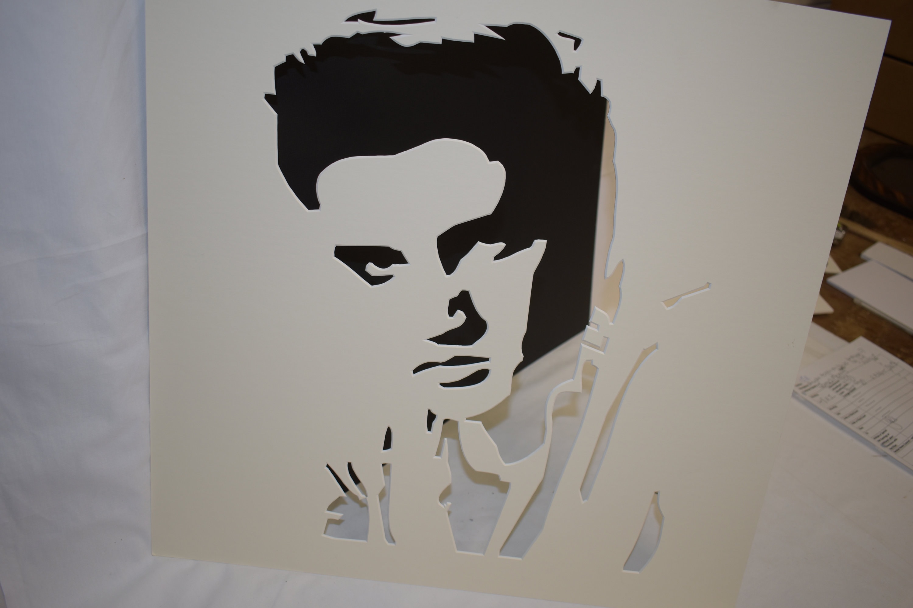 Unique Elvis Presley Cut Out Stencil Art - Etsy