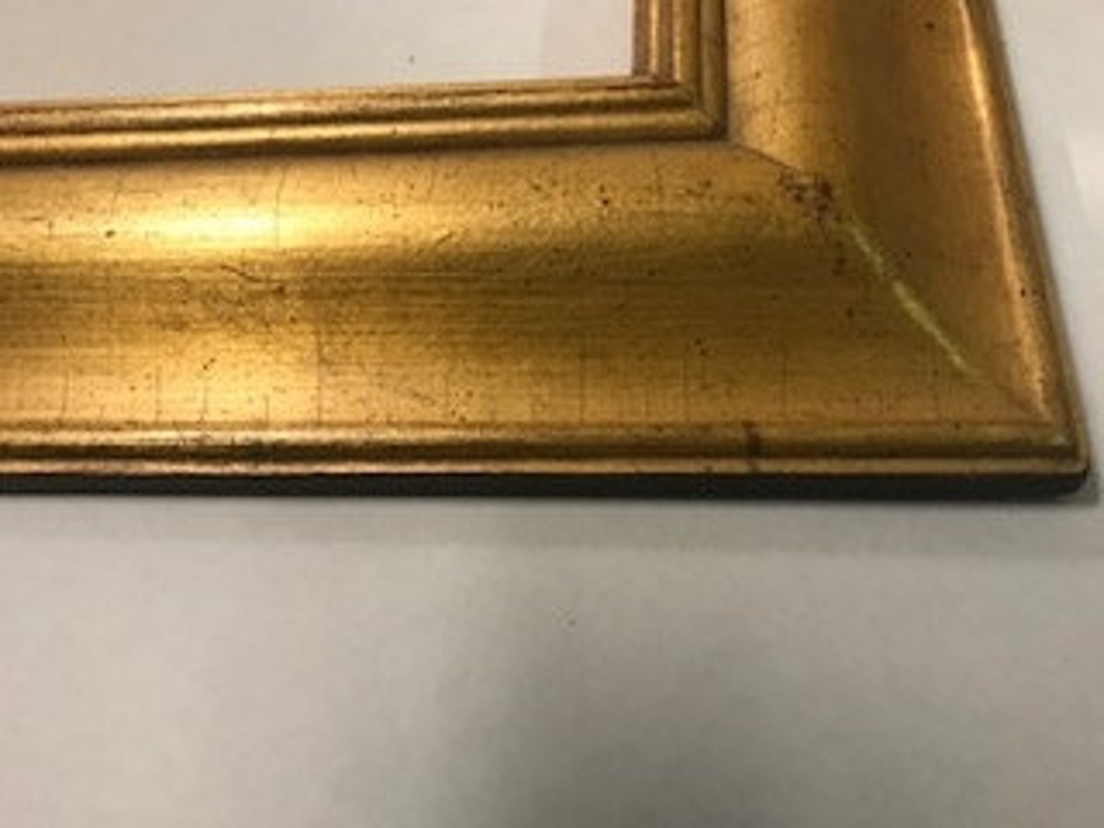 Gold Wood Antique Picture Frame With Black Edge - Etsy