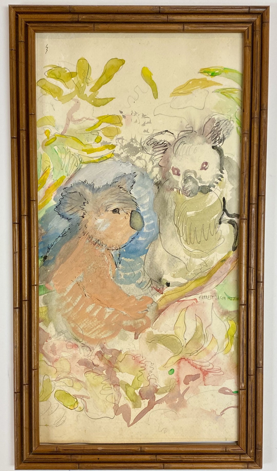 Koalas Watercolor Painting on Paper by Forrest Jacobs - Etsy