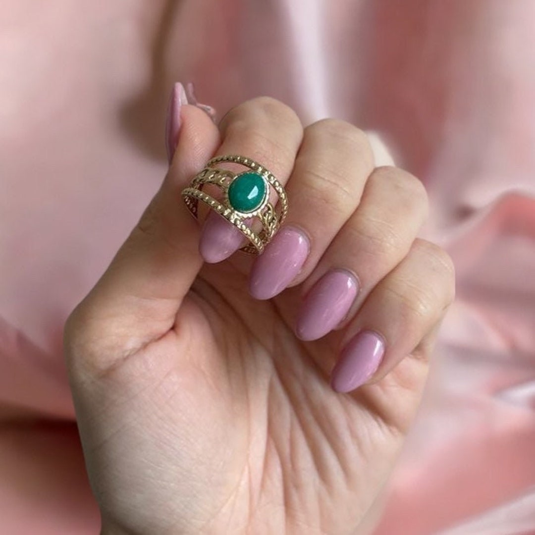 Stainless Steel Adjustable Cloe Ring - Etsy