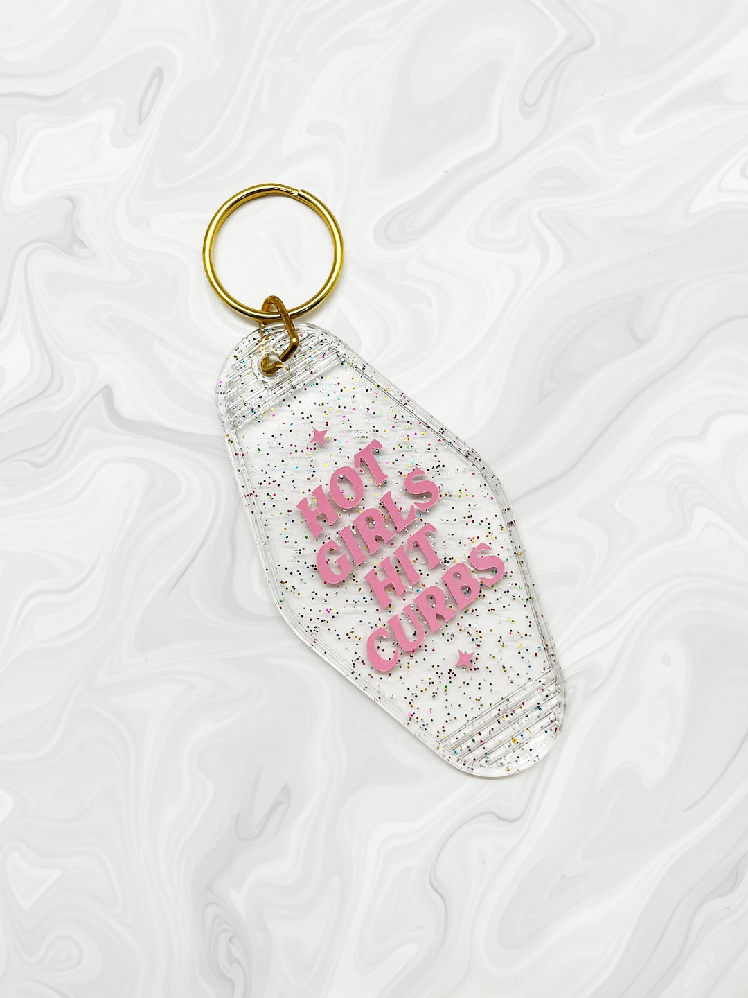 Hot Girls Hit Curbs Motel Keychain, Trendy Keychain, Hotel Keychain ...