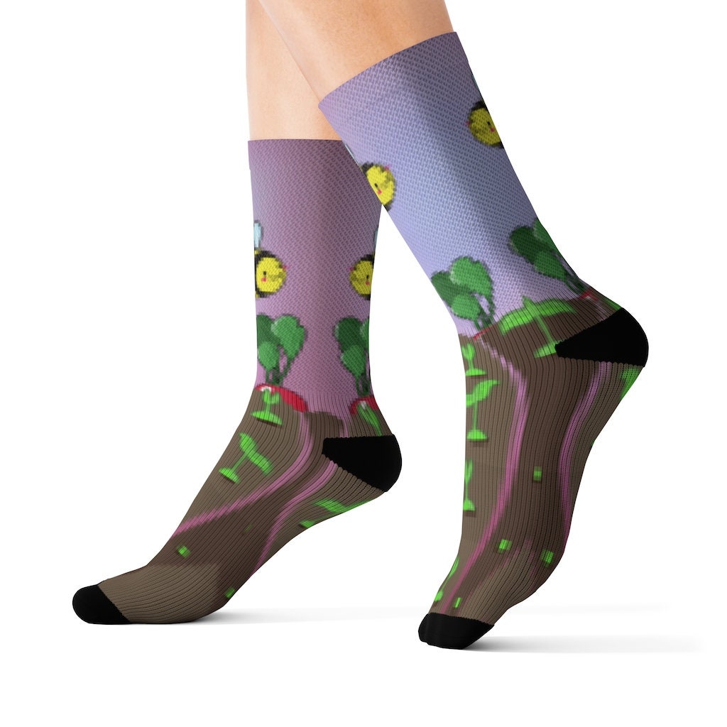 Radish Garden Socks, Socks Cute Garden, Radish Socks, Gardening Gifts ...