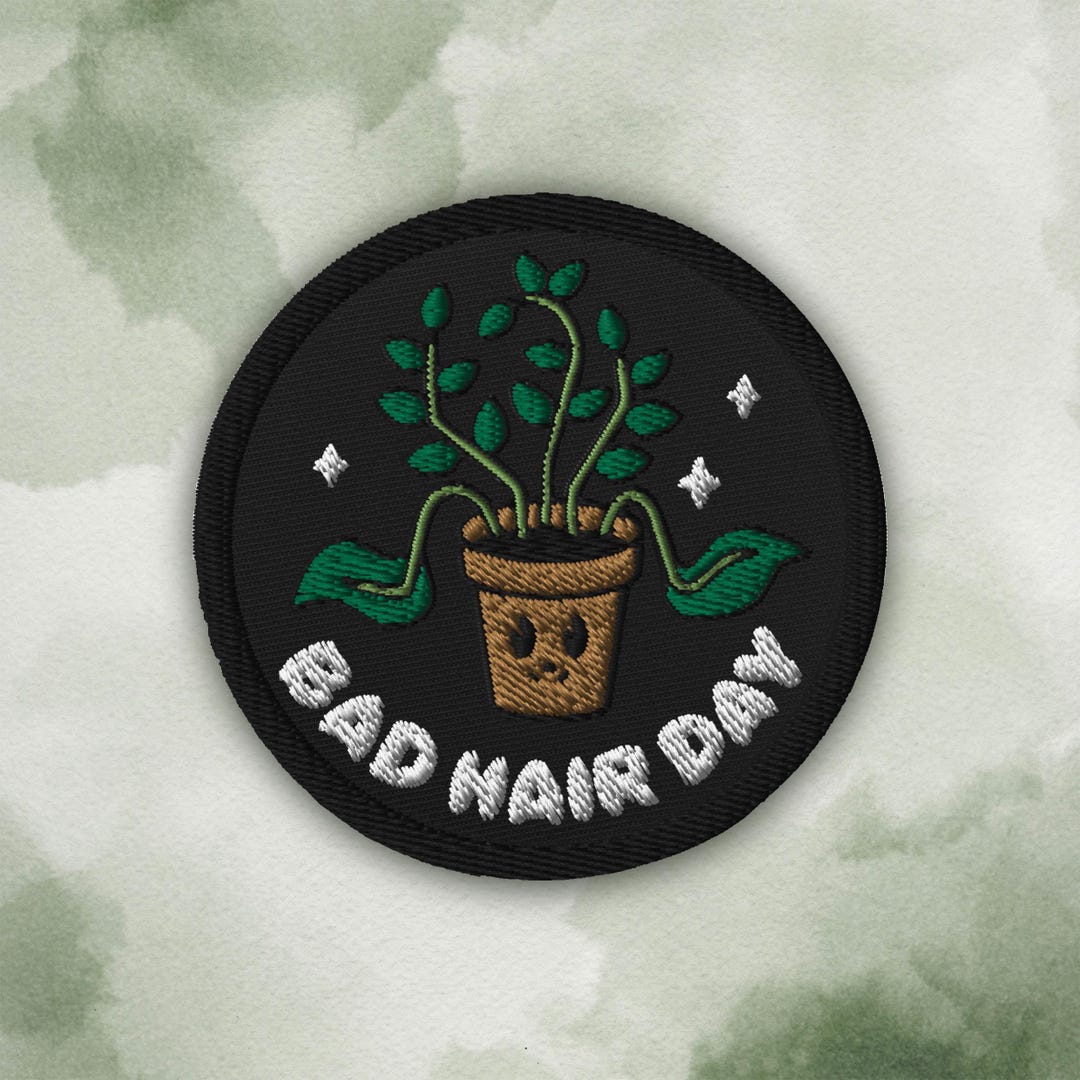 Funny Embroidered Spider Plant Patch, Gardening Lover Gift, House Plant ...