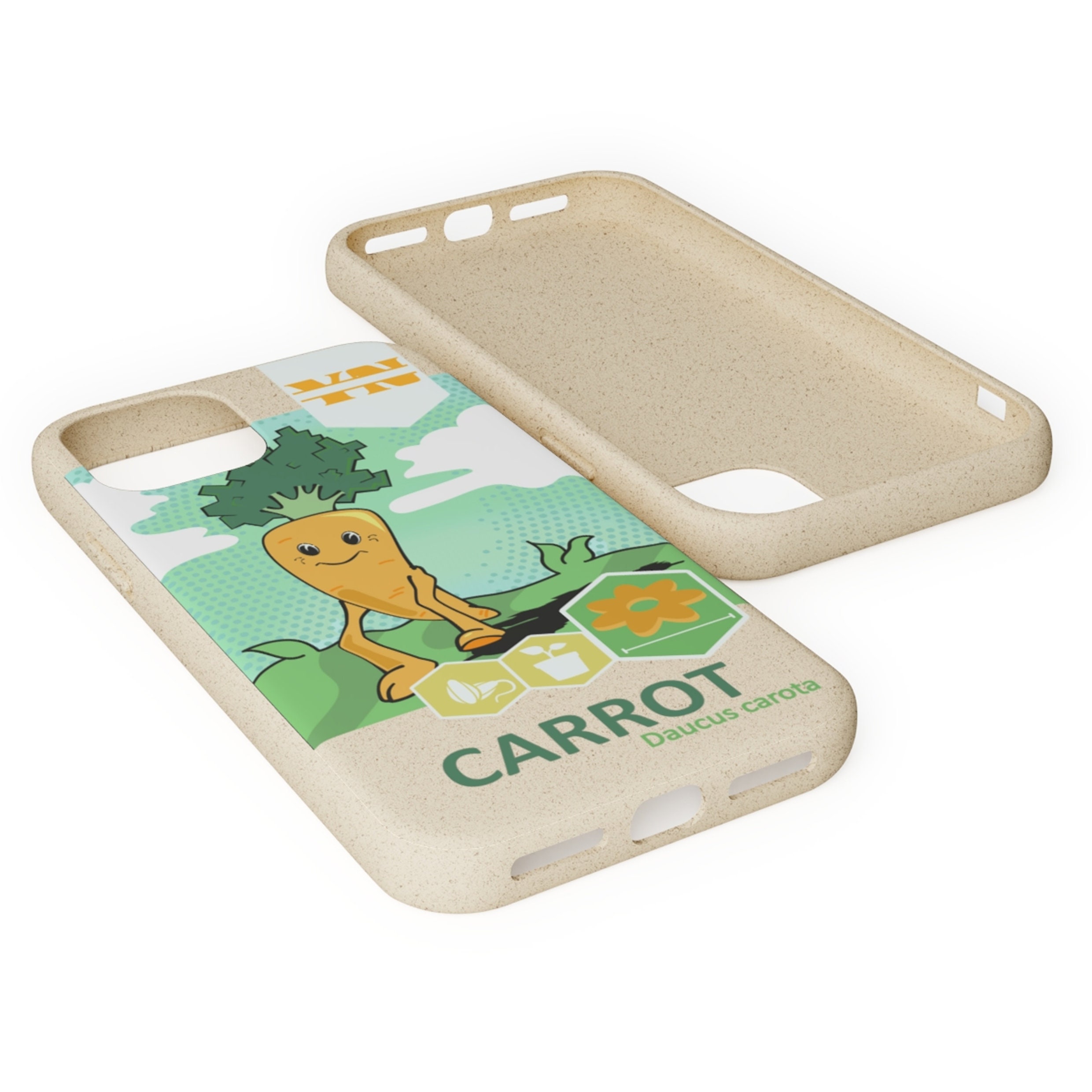 Funny Biodegradable Carrot Phone Case, Daucus Carota Seed Case, Eco ...