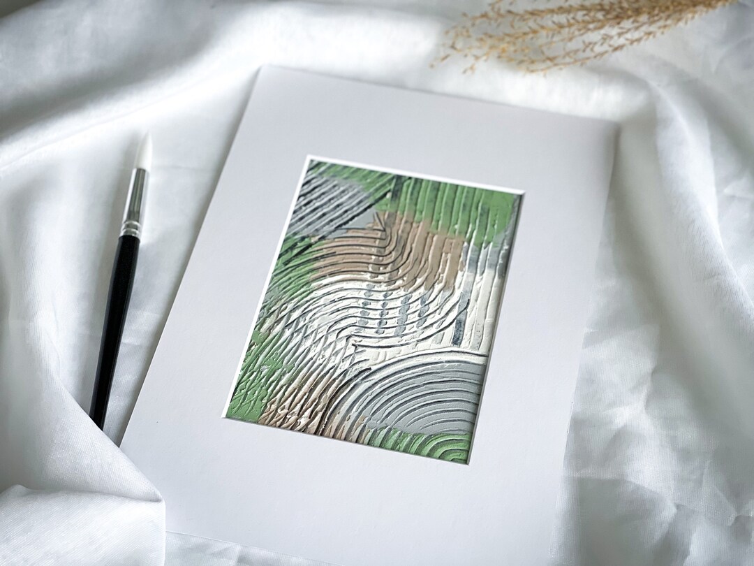 Abstract "mini Art" With Texture | Acrylic Paints and Texture Paste on ...